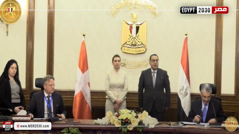 رئيسا وزراء مصر والدنمارك يشهدان توقيع تمديد اتفاقية التعاون القطاعي